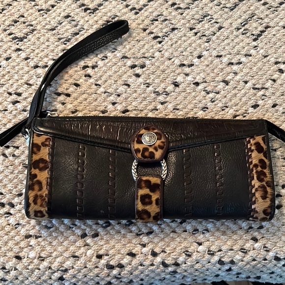 Brighton | Bags | Brighton Black And Fur Clutch | Poshmark